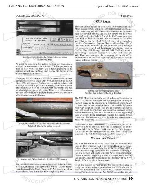 The Navy’s First 7.62mm NATO Garand Fall 2011 | Garand Collectors ...